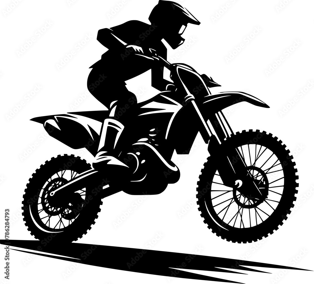 Motocross Rider Svg, Vector Cut File for Cricut, Silhouette, Dirtbike ...