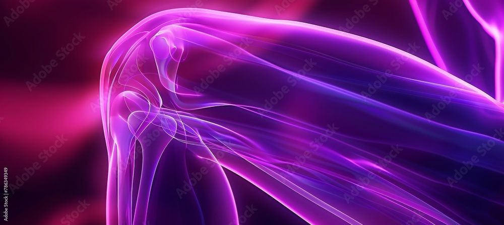 Augmented reality animation vfx joint knee pain close up leg trauma or ...