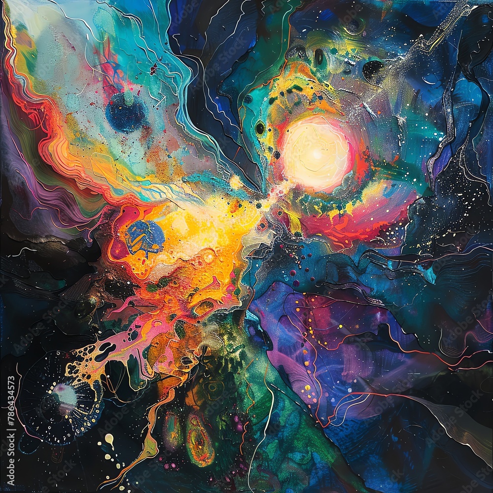 Short flash of light initiating a reaction, the trigger of ...