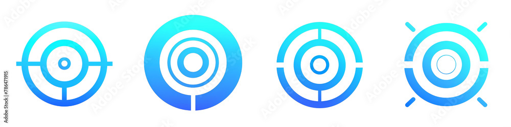 Precision clipart collection, symbol, logos, icons isolated on ...