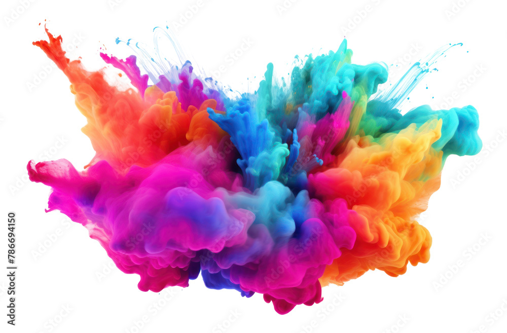 PNG Holi paint splash backgrounds white background creativity Stock ...