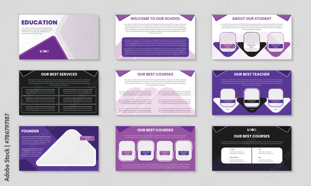 Education powerpoint presentation slides template design with best ...