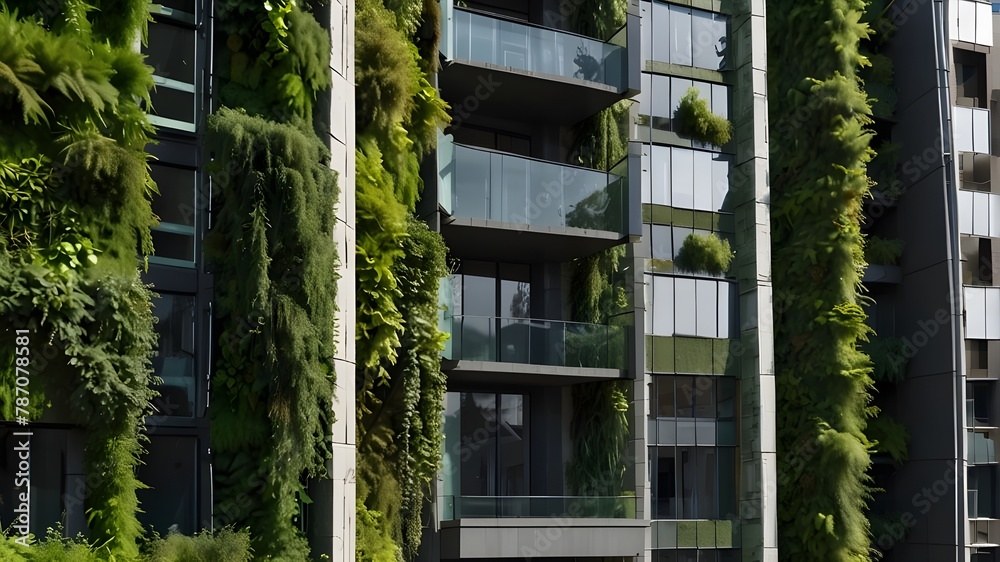 Eco-friendly construction With live green walls and water-saving ...