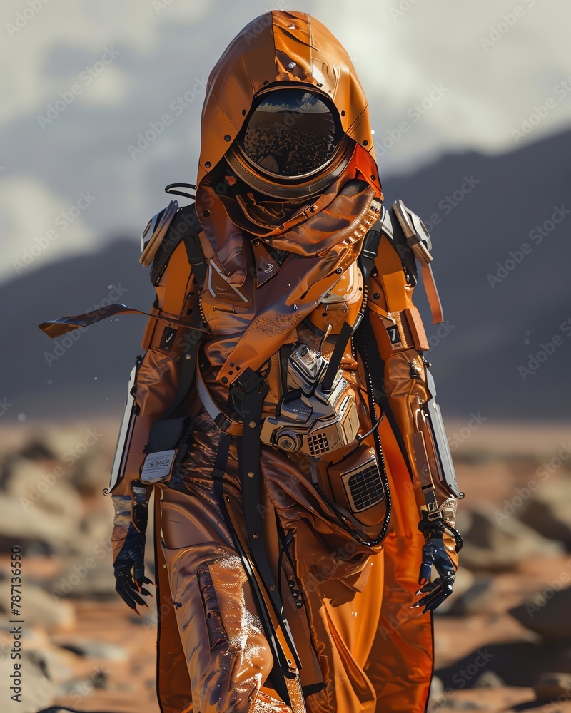 Elevate the scifi fashion show on Mars with surrealism art Experiment ...
