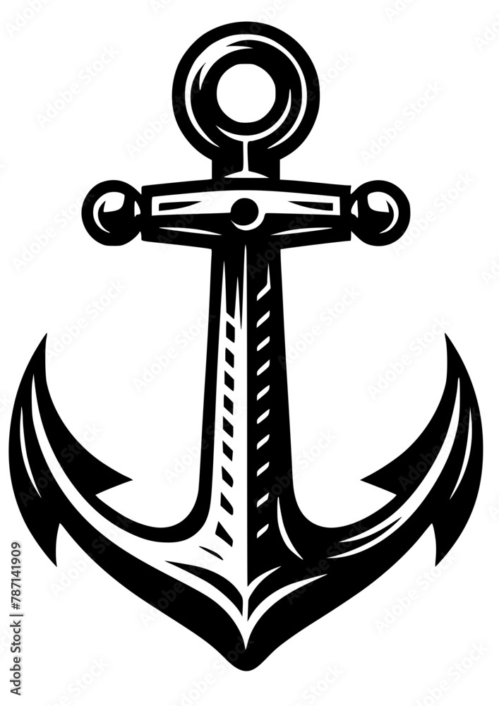 Vector de Stock Anchor SVG, Split Anchor Rope SVG, Anchor Frame SVG, Anchor ClipArt, Monogram ...