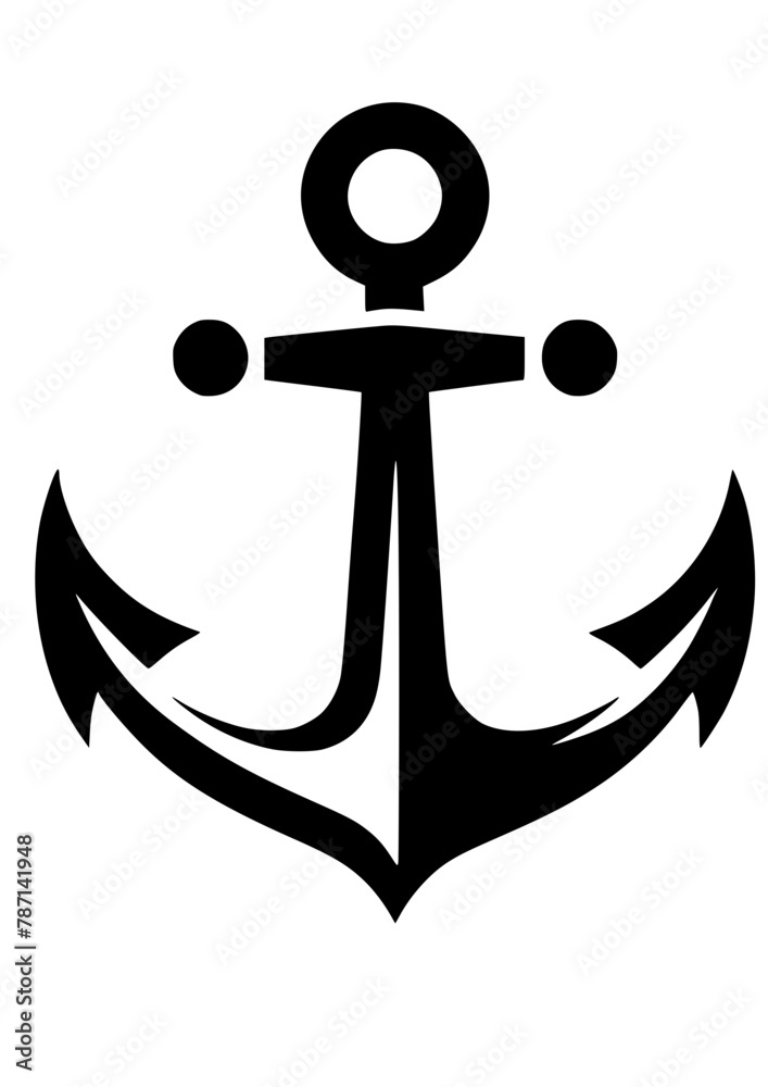Vector de Stock Anchor SVG, Split Anchor Rope SVG, Anchor Frame SVG ...