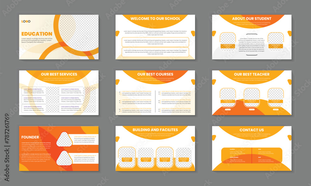 PowerPoint presentation template design for education ppt and Presentation for best educational ...