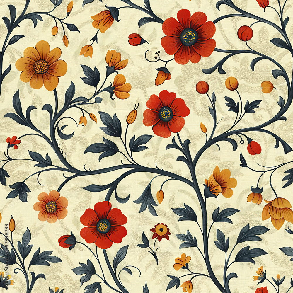 Inspired by Rajasthani Textiles and Mughal Art pattern, Rajasthani ...