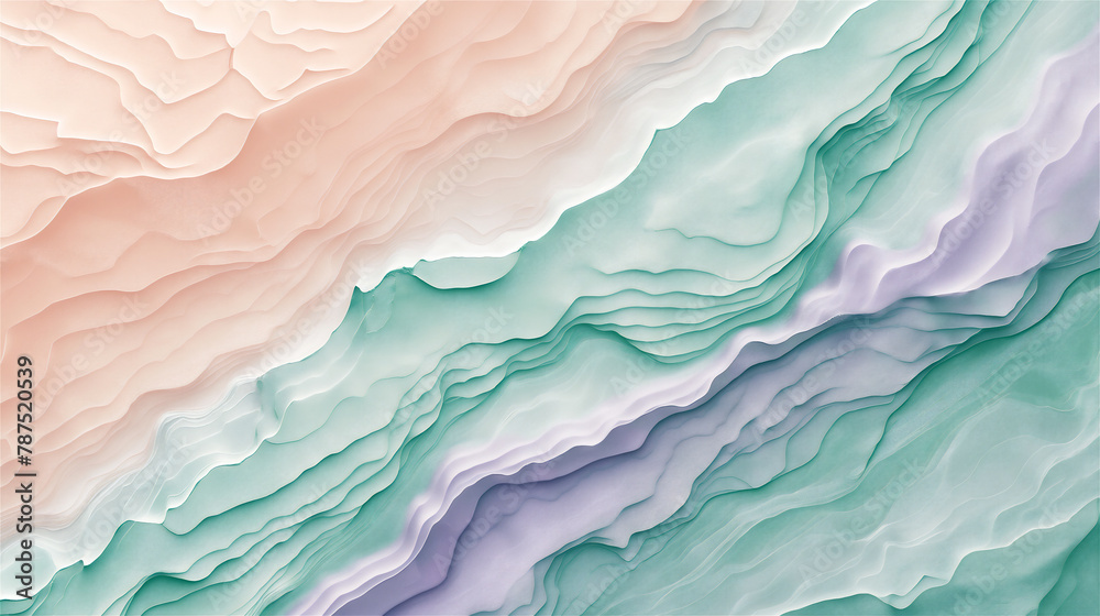 Layered rock strata background texture gradient in pastel colours Stock ...