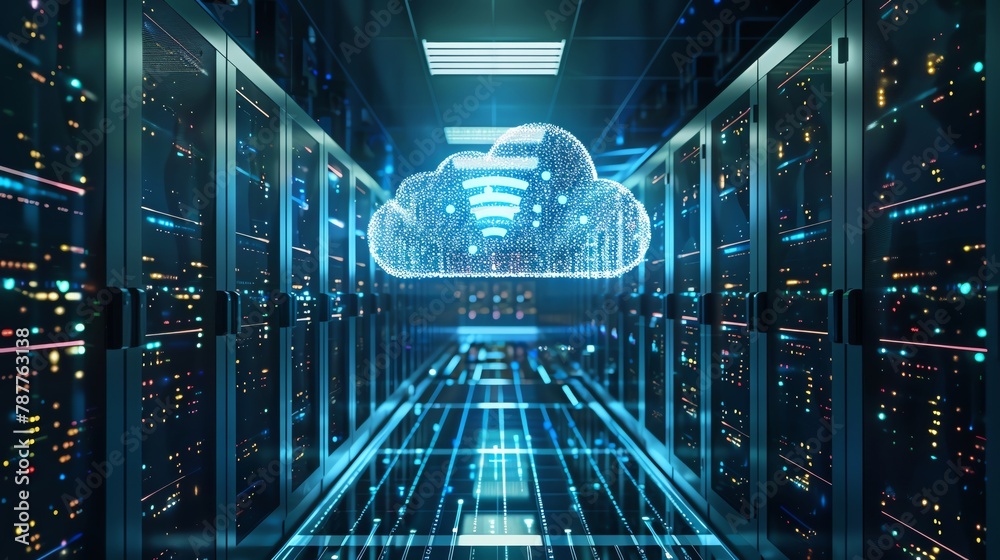 Cloud computing and big data processing capabilities depicted in a ...