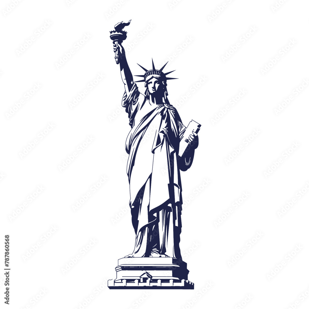 Statue of Liberty USA Stock Vector | Adobe Stock