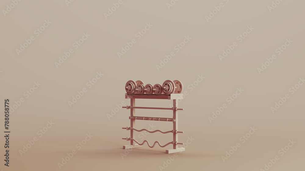 Dumbbell barbell weightlifting stand strength power lifting ...