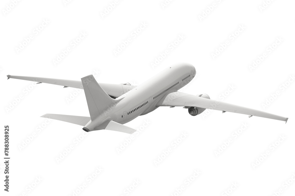 Flying airplane png sticker, 3D vehicle on transparent background Stock ...