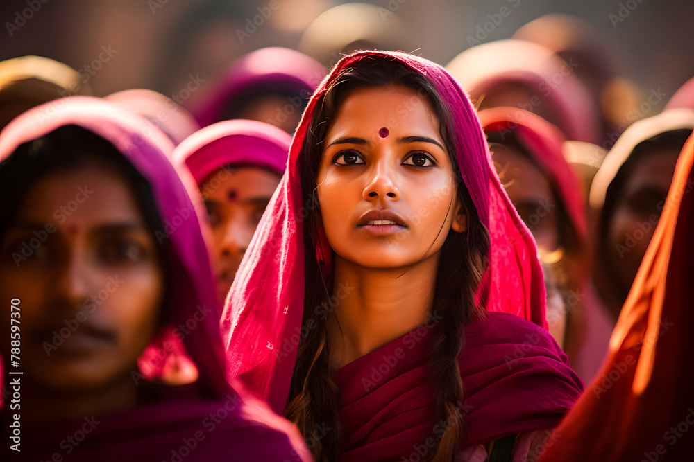 women empowerment : activists strong women defending rights on 8 march ...