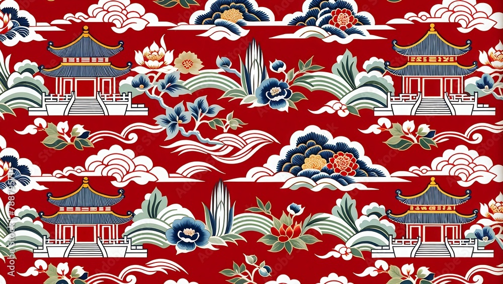 seamless pattern design,Chinoiserie: European interpretation of Chinese motifs and designs ...
