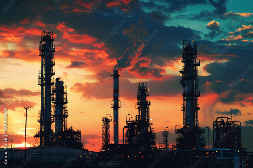 refinery oil industry ecology, industrial structures and their impact ...