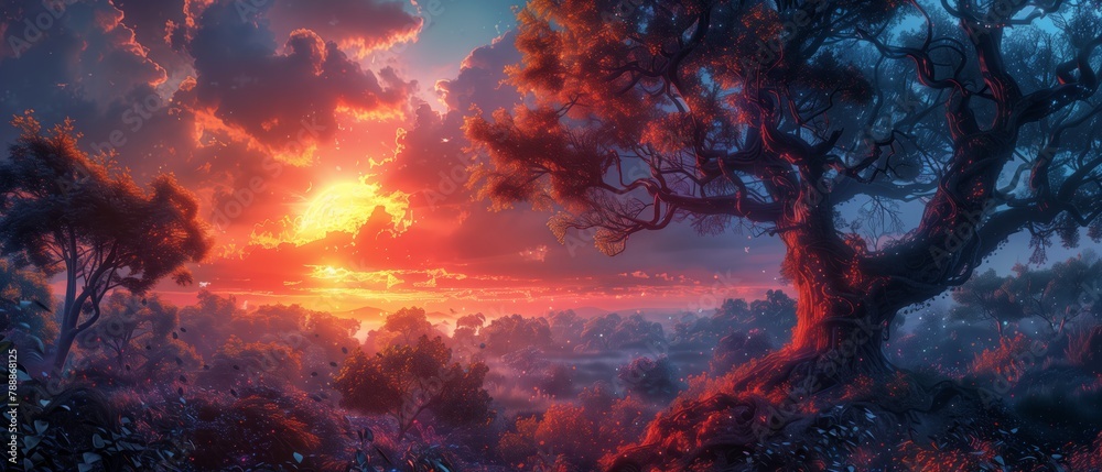 Surreal Forest Landscapes and Creatures in Parallel Dimension ultrawide ...