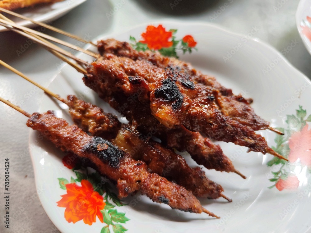 Sate Blora is a chicken satay culinary dish from Blora, Central Java ...