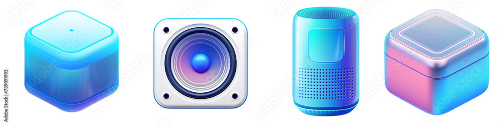 Portable Speaker clipart collection, symbol, logos, icons isolated on ...