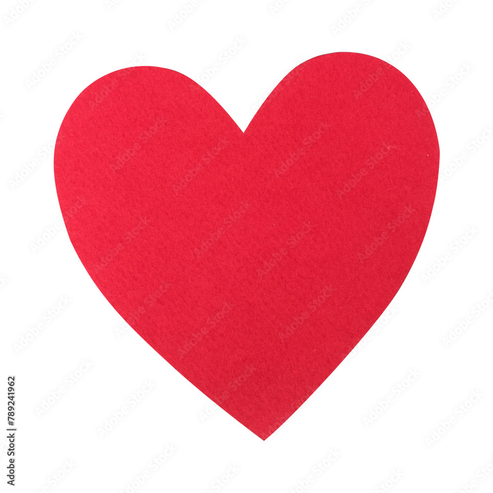 Red heart png sticker, paper craft, transparent background Stock Photo ...
