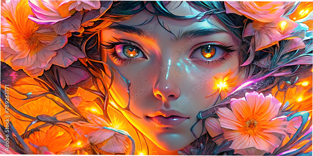 Anime Woman Face 3d Characters Graphics Game Character Design