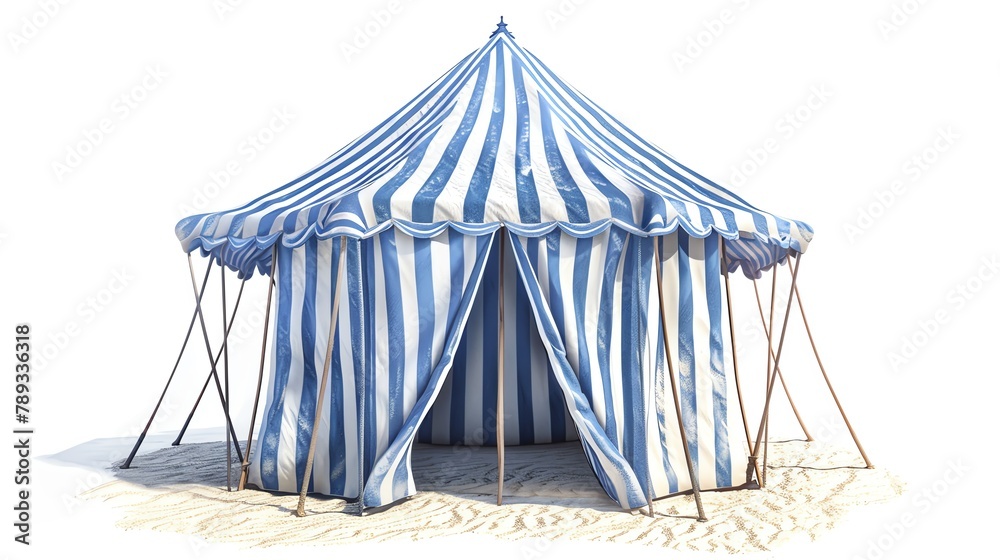 Beach tent clipart with open flaps Stock Illustration | Adobe Stock