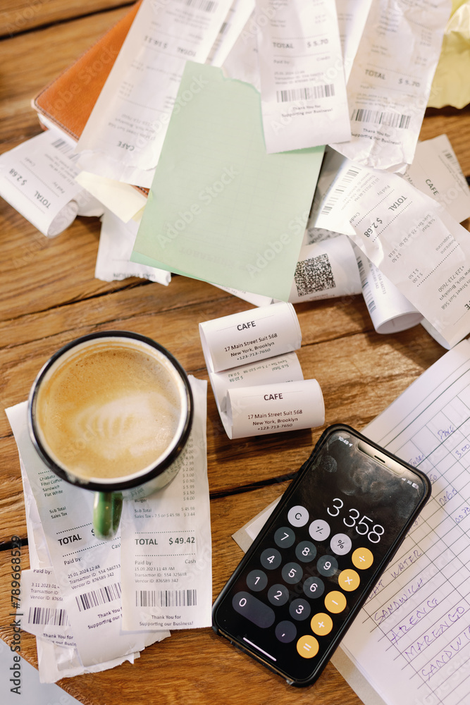 Coffee Shop Accounting Stock Photo | Adobe Stock