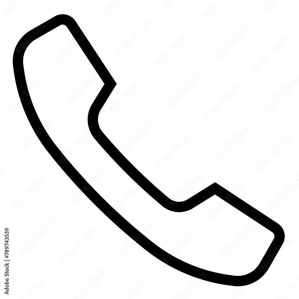 Phone call png app line icon sticker, minimal design on transparent ...