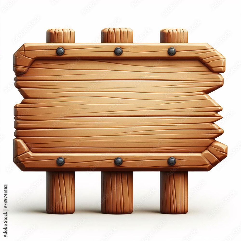 Blank empty wooden rustic signage sign board signpost post wood on ...