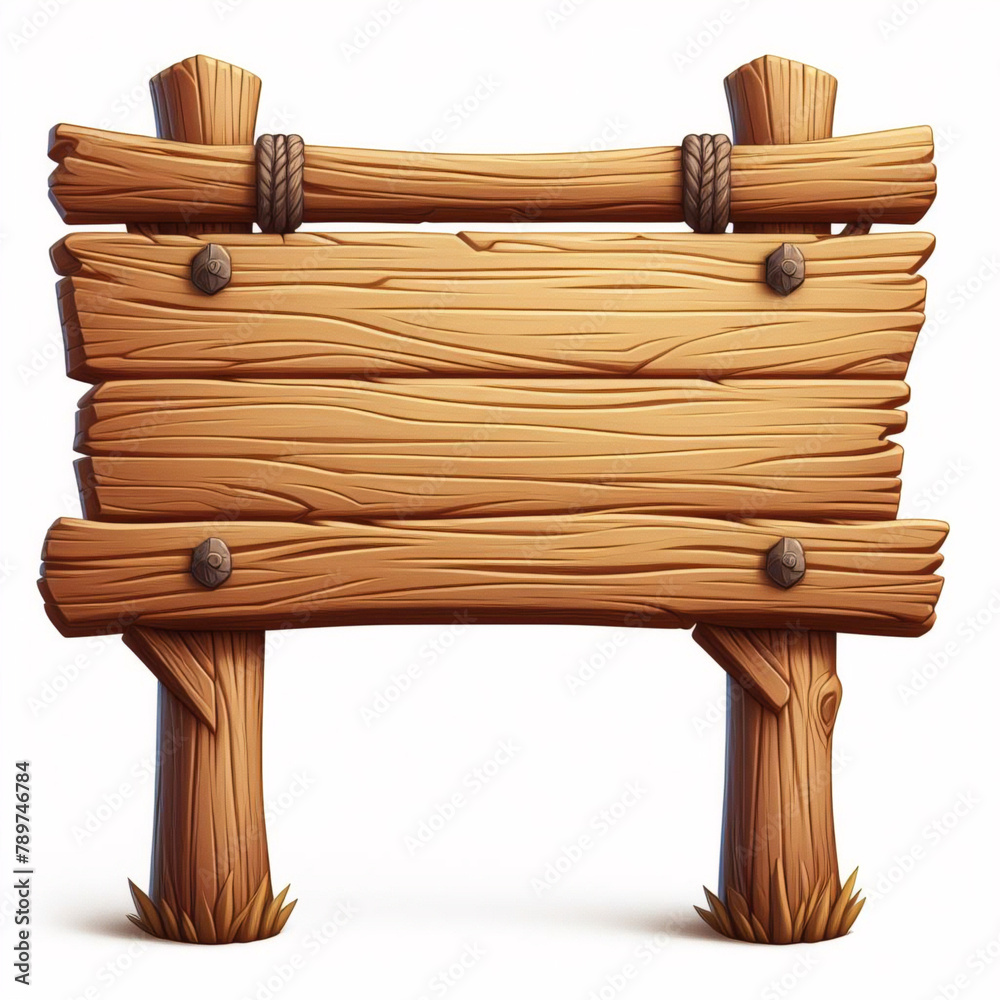 Blank empty wooden rustic signage sign board signpost post wood on ...