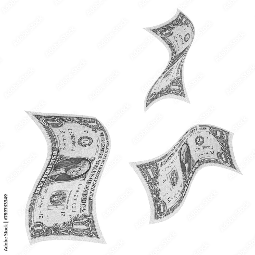 Falling dollar bills png sticker, money photo, transparent background ...
