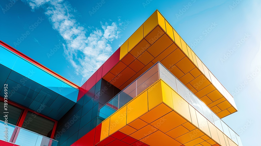 Color Block Architecture, The bold architecture of a building is ...
