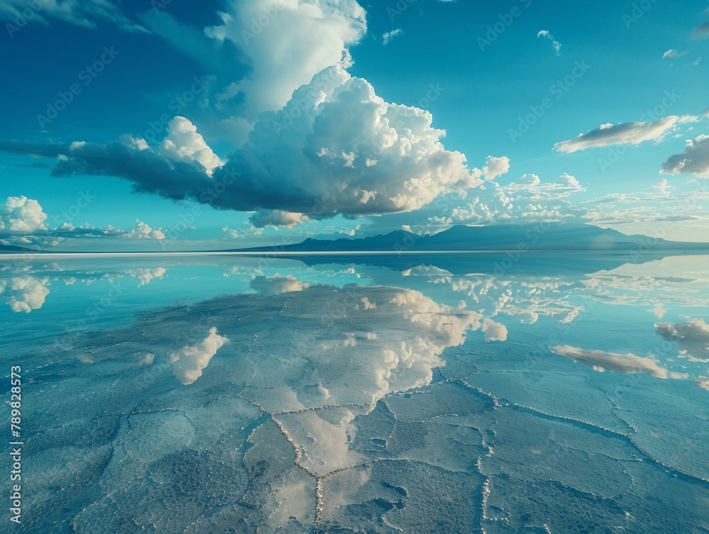 Stock-Foto „Aerial stock image of the Salar de Uyuni, Bolivia, the ...