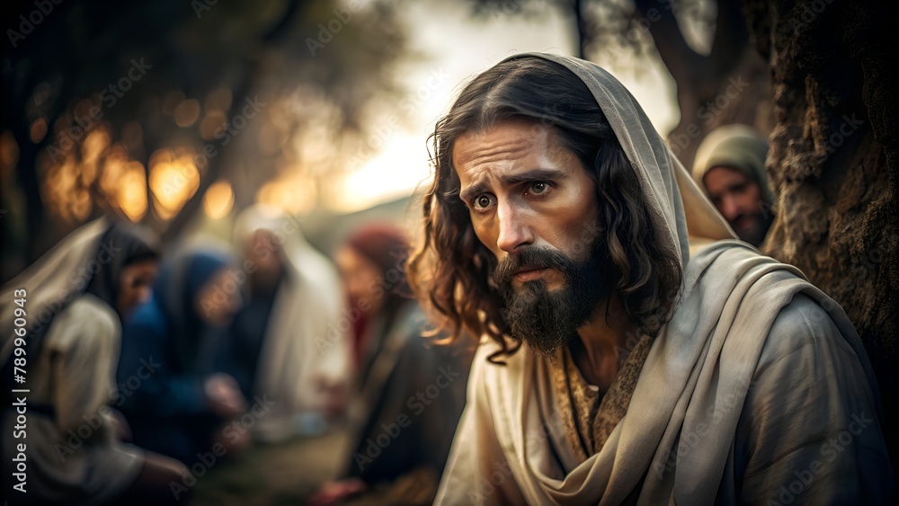 Jesus' Agony in Gethsemane: Sorrowful Mysteries Stock Photo | Adobe Stock