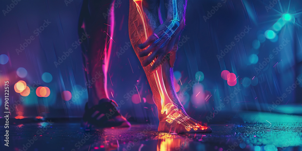 Shin Splint Strain: The Leg Pain and Swelling - Visualize a person ...