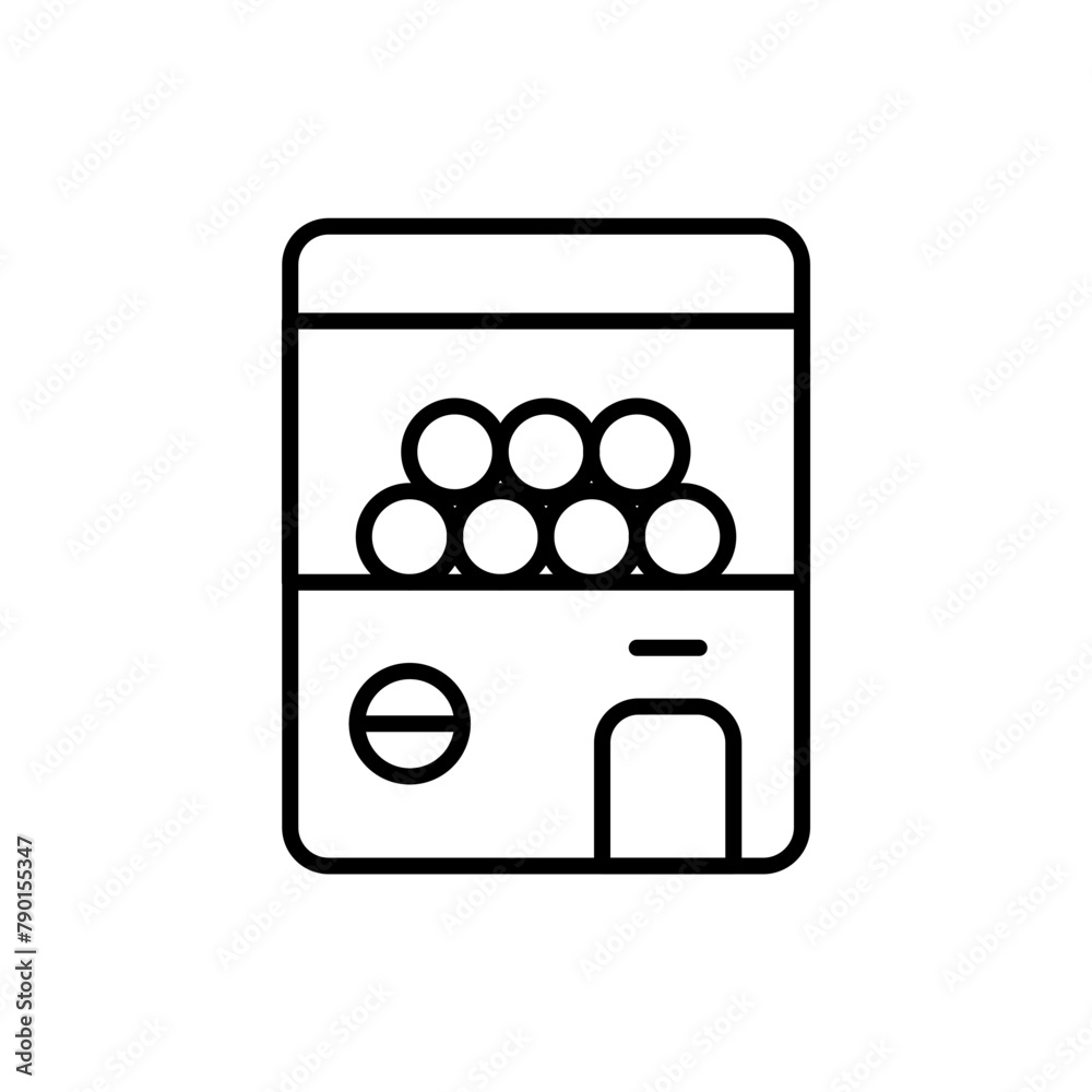 Gachapon outline icons, minimalist vector illustration ,simple ...