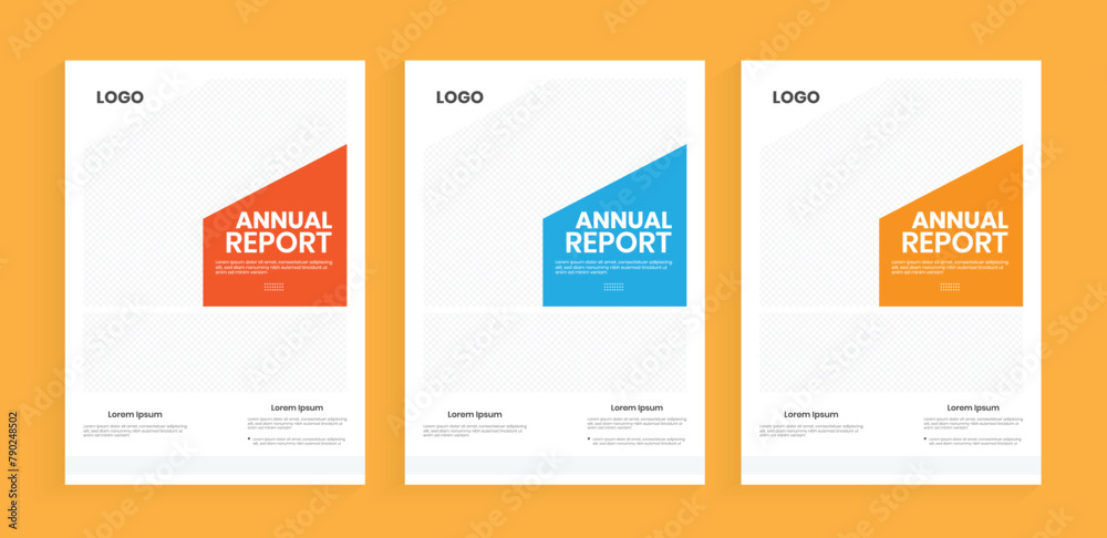 เวกเตอร์ Stock Annual report cover design. Company brochure cover ...