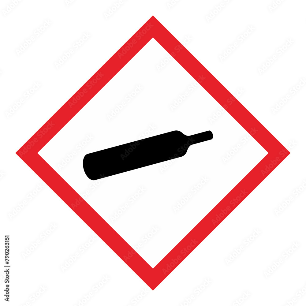 GHS Chemicals Label Pictograms and Hazard Classes - Gases under ...
