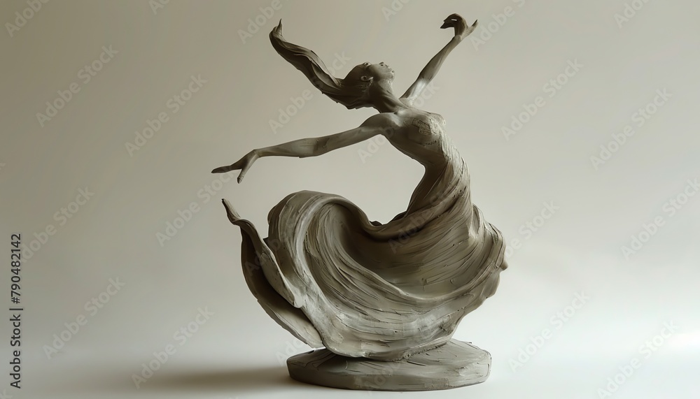 Embrace the avant-garde by sculpting a clay representation of modern ...