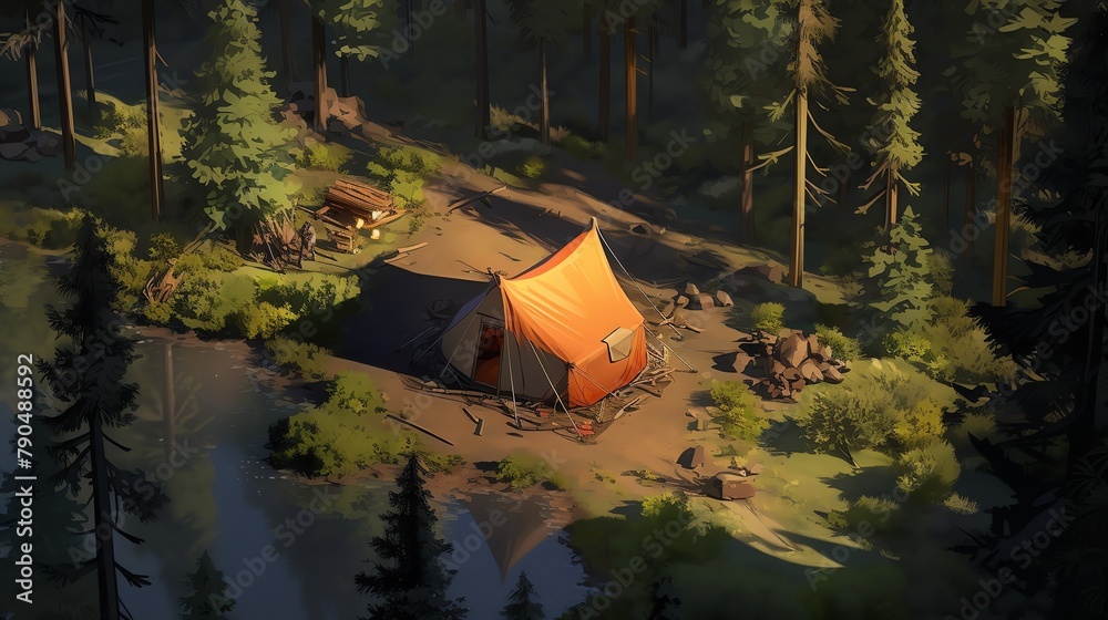 Illustrate the captivating stories of survival in the wild with a ...