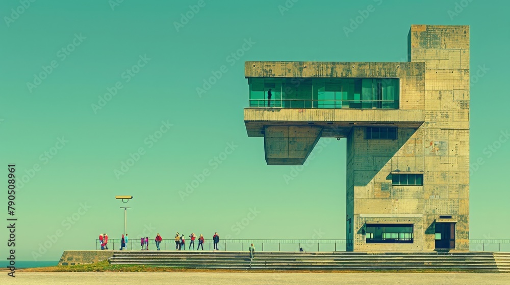 Minimalist Architecture Elegance: Clean Lines and Geometric Shapes in a ...