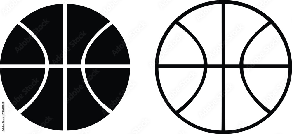 Basketball silhouette - Basketball outline design artwork Stock Vector ...