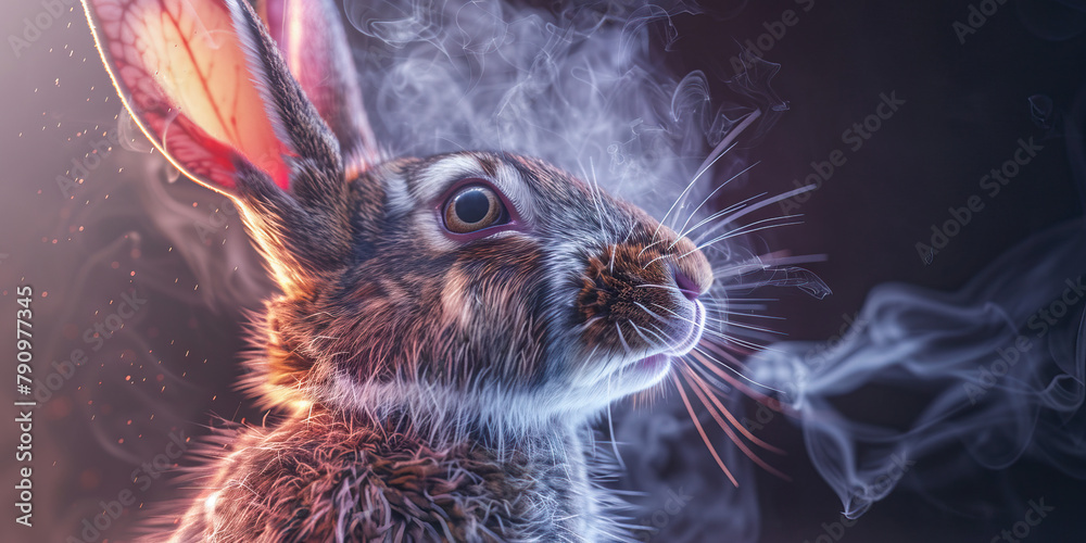 Rabbit Snuffles: The Nasal Discharge and Sneezing - Visualize a rabbit ...