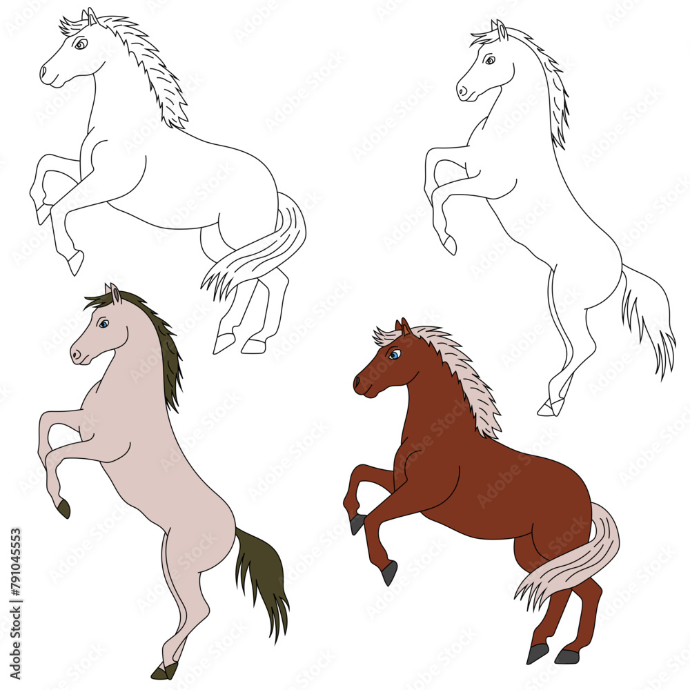 Horse Clipart. Wild Animals clipart collection for lovers of jungles ...