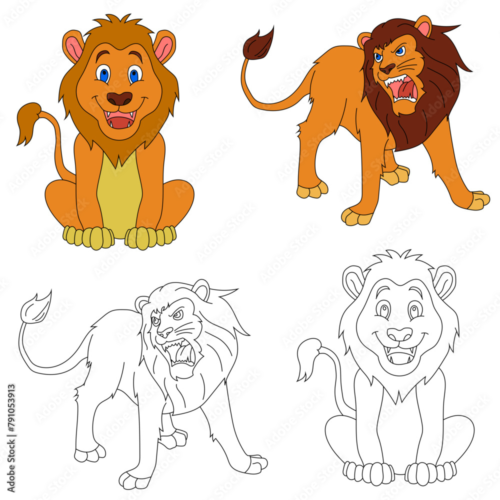 Lion Clipart. Wild Animals clipart collection for lovers of jungles and ...