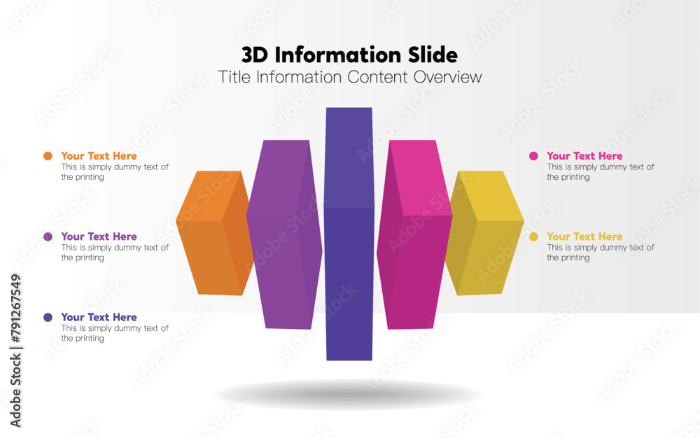 Vector graphic infographic color chart information visualization column ...