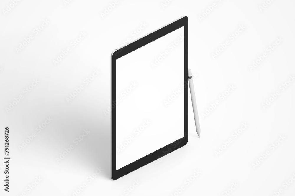 minimal modern blank 12.9 inch screen display tablet pro responsive ...