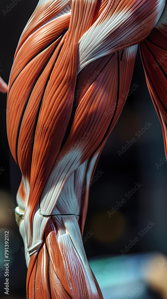 Structure of lower body muscles and tendons. leg muscles anatomy model ...
