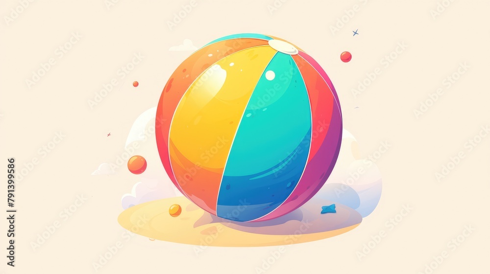 Get ready for a fun filled summer with this vibrant hand drawn 2d ...