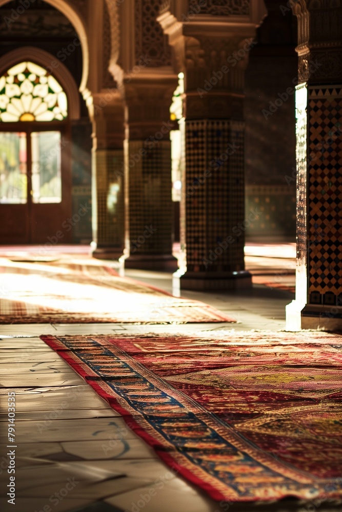 Mosque. An Islamic temple. A place for prayer. Traditional Islamic ...